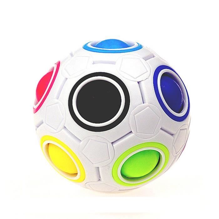 Stress Reliever Rainbow Magic Ball Cube en plastique Twist Puzzle ...