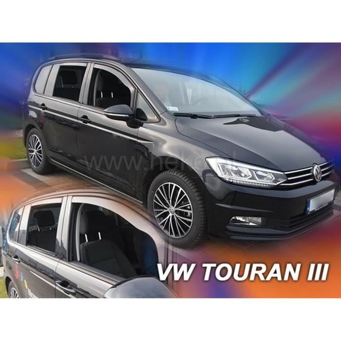Déflecteurs d'air - J&J AUTOMOTIVE - Volkswagen Touran 2 - Fumé ...