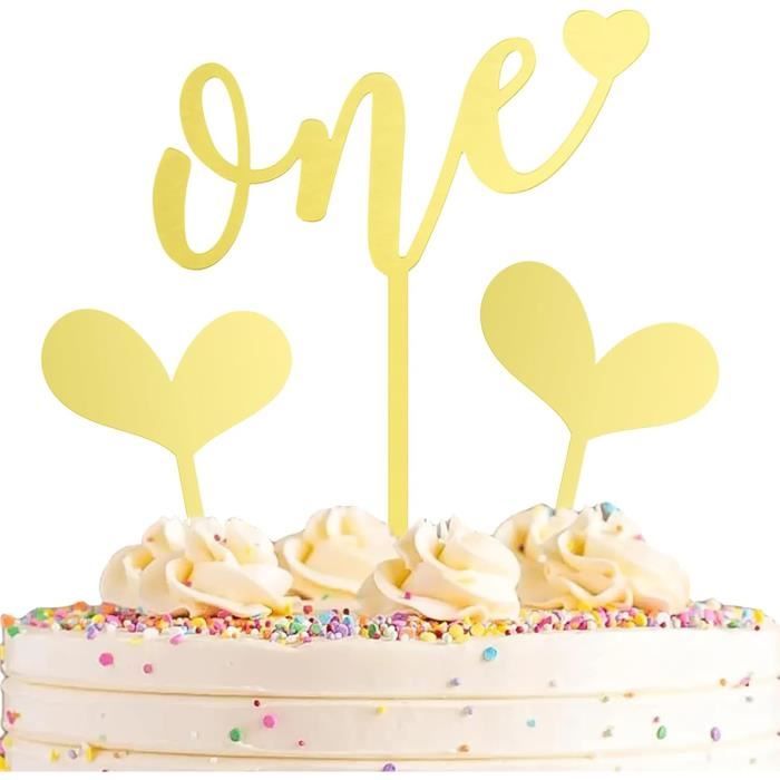 Cake Topper 1Er Anniversaire Cake Topper One Décoration De Gâteau 1Er ...