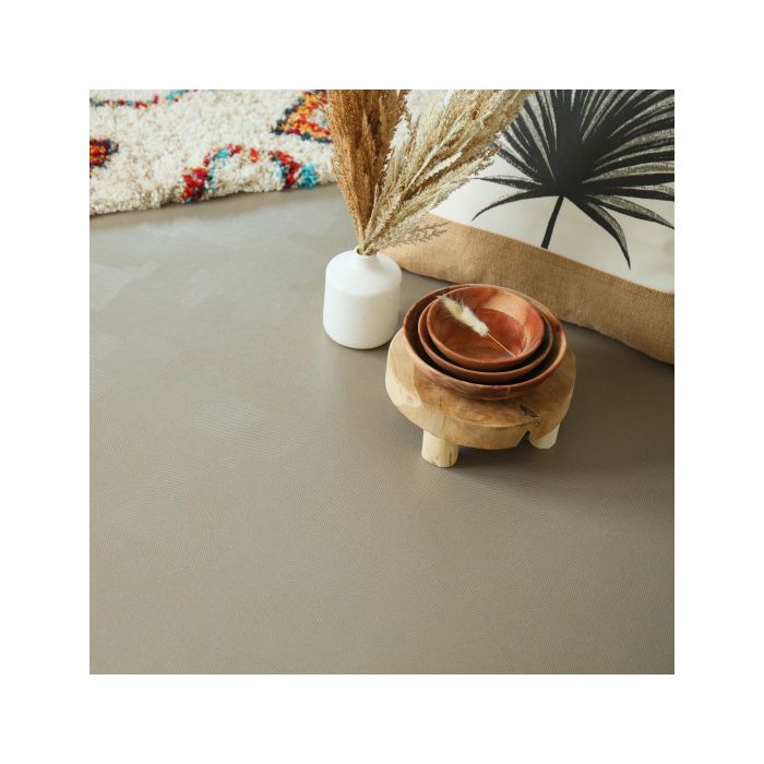 Sol Vinyle Tactile - Jeu de formes géométriques - Beige - Rouleau de 2m ...