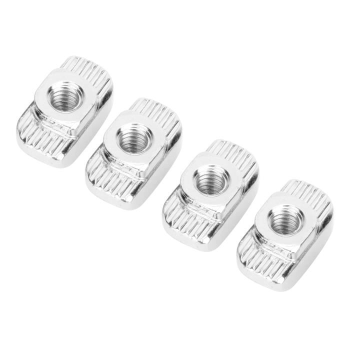 Crou coulissant crou en T fileté 30T pour profilés en aluminium, norme européenne, 100 pièces ...