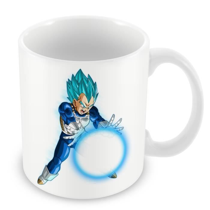 Mug - FABULOUS - Dragon Ball Super - Vegeta Cheveux Bleus - Céramique - Compatible Lave ...