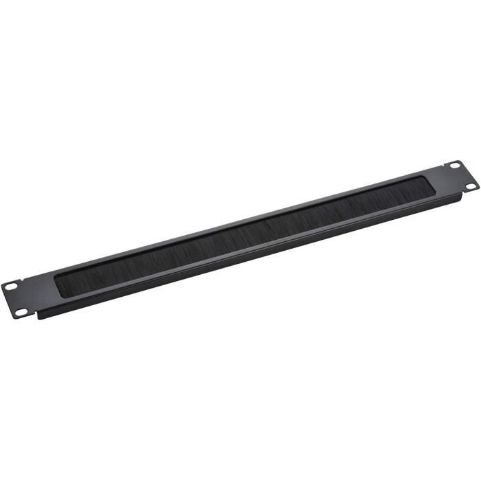 Panneau avec Brosse Passe-câble - MARQUE - Modèle 80.60.64 - 1U - Noir ...