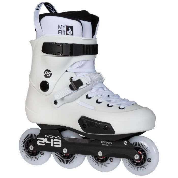 Roller freestyle - POWERSLIDE - ZOOM PRO Nova 80 - Blanc - Roues 80mm ...