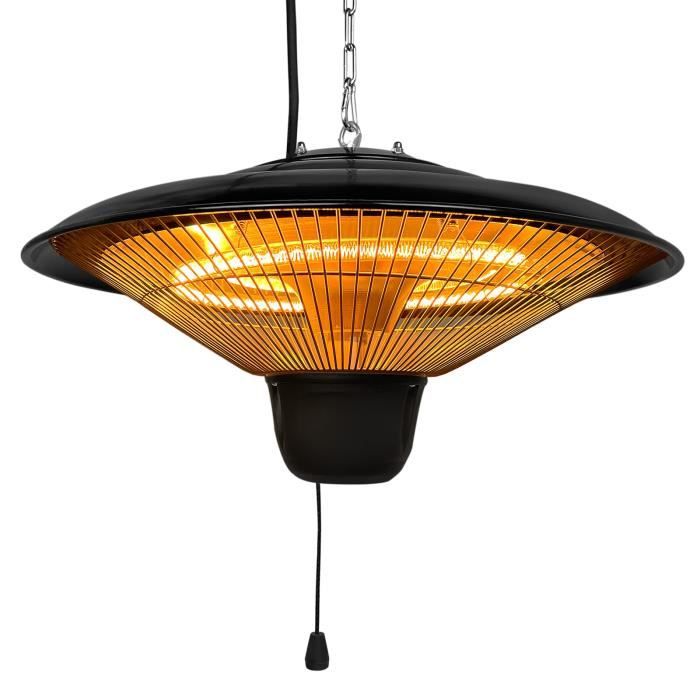 NAIZY Chauffage radiant de plafond suspendu 1500W avec interrupteur à ...