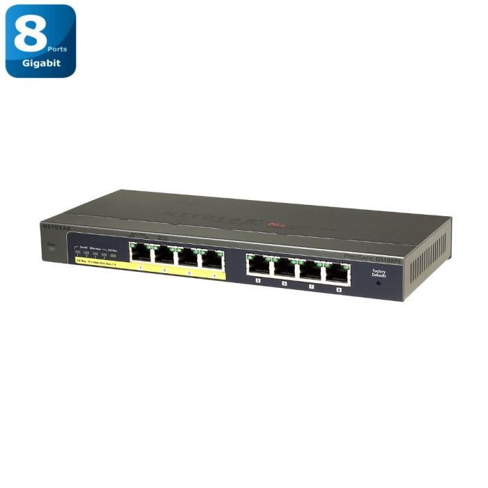 NETGEAR Smart Switch PoE plus 8 Ports GS510TP-100EUS - Cdiscount ...