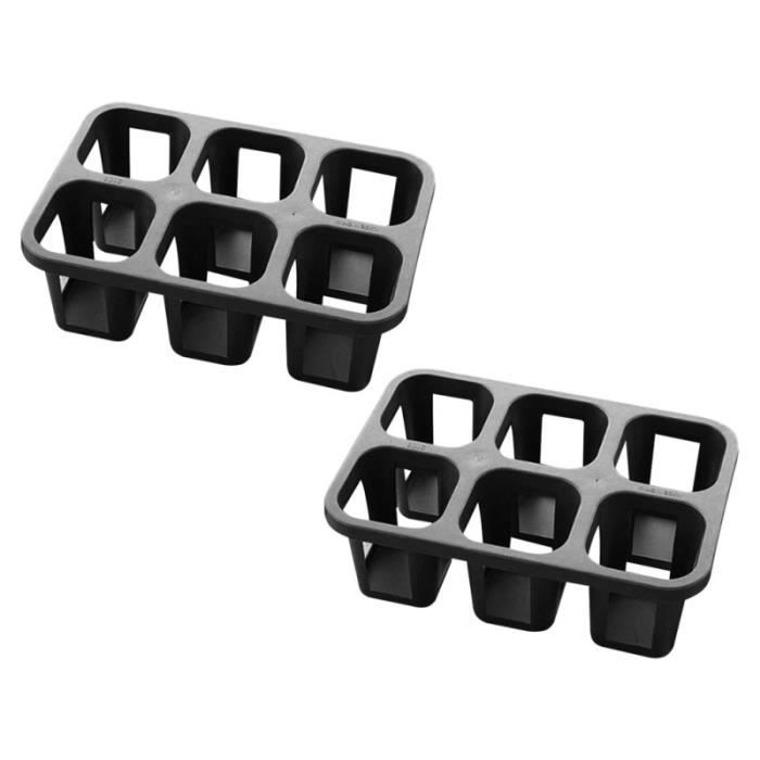2pcs succulentes Support de stockage d'eau 6 Slots Petits plateaux ...