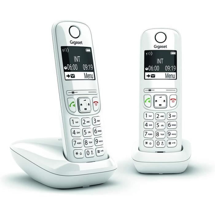 As690 Duo Téléphone Fixe Sans Fil, 2 Combinés Avec Grand Écran ...