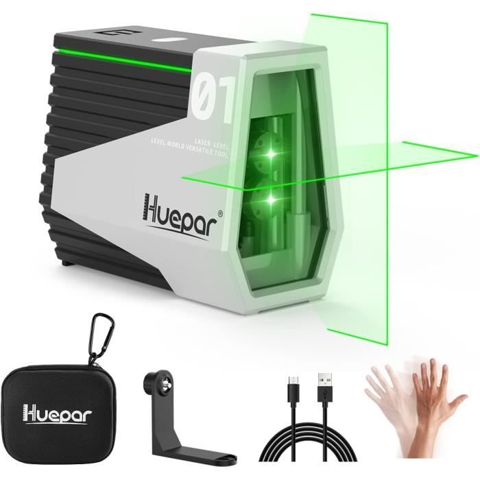Laser Level Self Leveling 100Ft Green Cross Line Laser Rechargeable ...