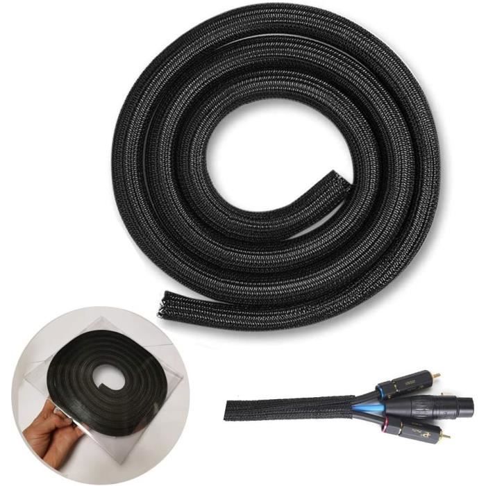 3m Câble Gaine, Gaine de Protection Tressée, Protection du Cache Câbles ...