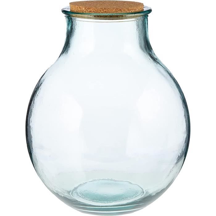 MICA Decorations Olly Vase, Verre, Transparent, 29 x 29 x 38 cm236 ...