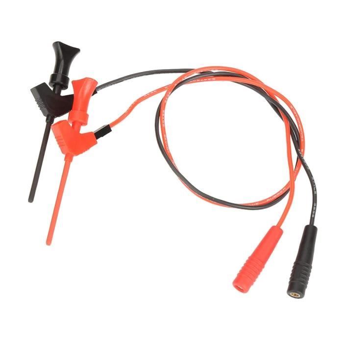 Cordon De Test P1511B 2Mm Noir Rouge Fiche Banane Prise Cordons De Test ...