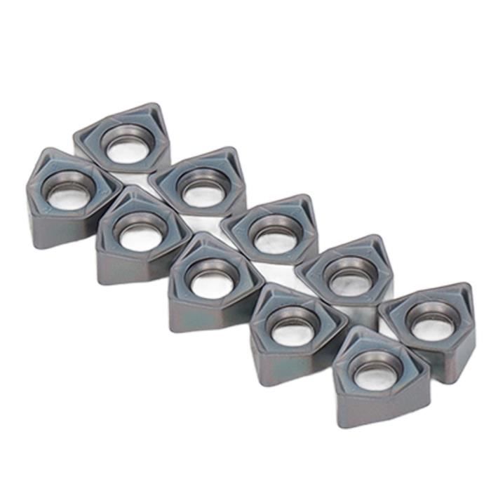 EJ.life Insérer la fraise 10 pièces tournant Insert carbure lame tour Cutter fraisage CNC Kit d ...