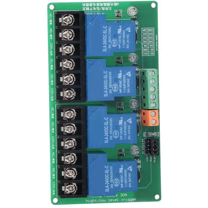 YOSOO Carte de module Module de relais 4 canaux 30A Module de relais de ... YOSOO Carte de module Module de relais 4 canaux 30A Module de relais de ...