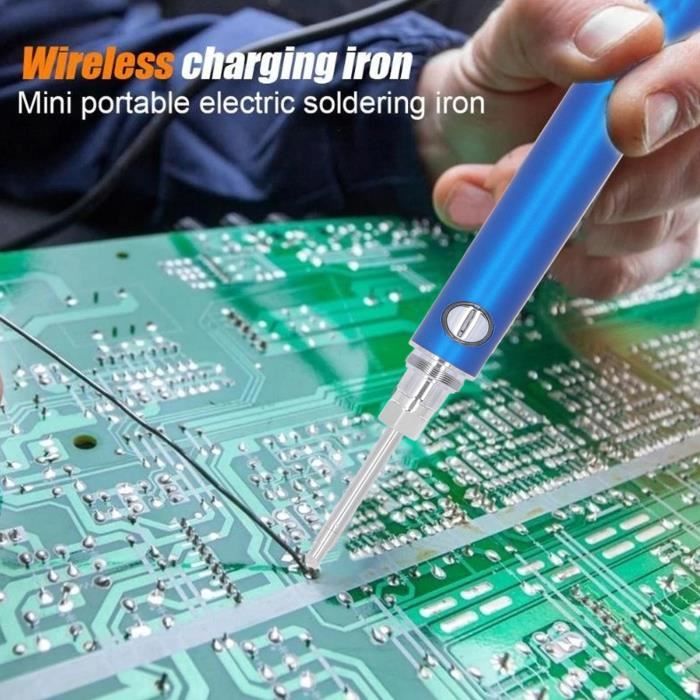 Fer à souder SALALIS avec interface USB - Bleu - Outil de soudage ...
