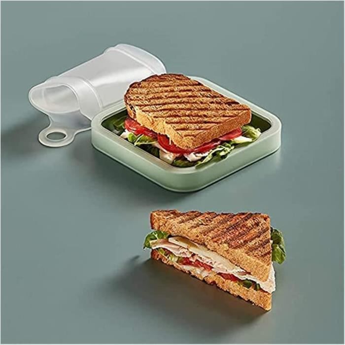 Conteneur Pour Toast,Le Cas Du Sandwich,Boîte À Lunch En Silicone,Boîte ...
