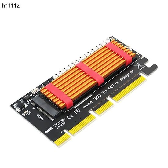 Adaptateur M.2 NVMe SSD NGFF vers PCIE M Key Riser Card PCI-e PCI Express GEN3 X4 X8 X16 2230 ...