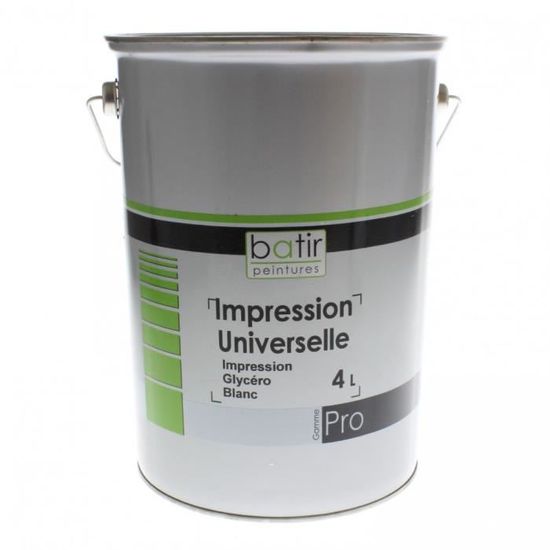 Peinture impression universelle glycero blanche 4L Blanc 0,000000 ...