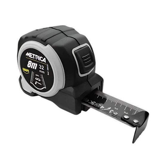 Mètre ruban professionnel autobloquant Métrique SHAPE 8 mx 32 mm - METRICA - 08038 - Cdiscount ...