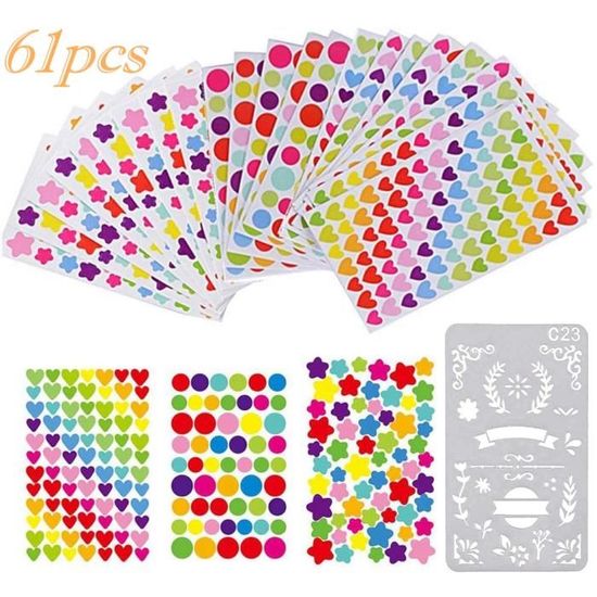 Gommettes Enfants 60 Feuilles Autocollants, Autocollants Enfants Cadeau ...