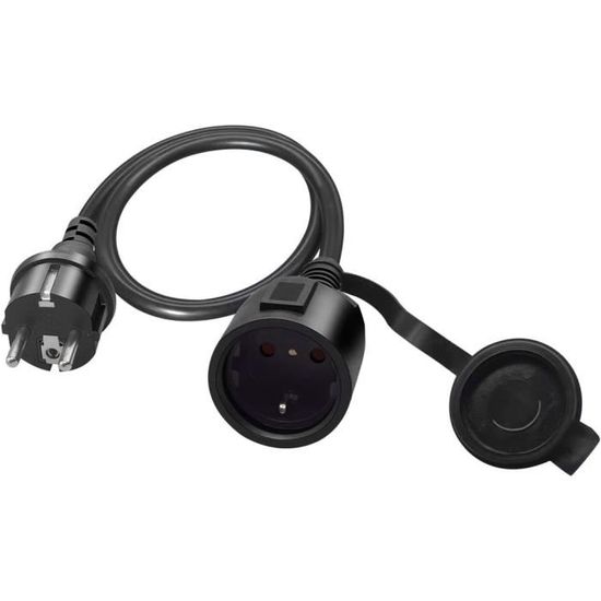 RIIEYOCA Câble d'extension Shucko,Schuko Europe mâle vers Femelle câble ...