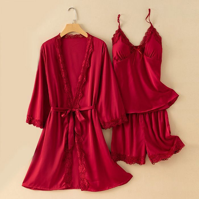 Ensemble de pyjama 5 pièces pour femmes,tenue de nuit décontractée en ...