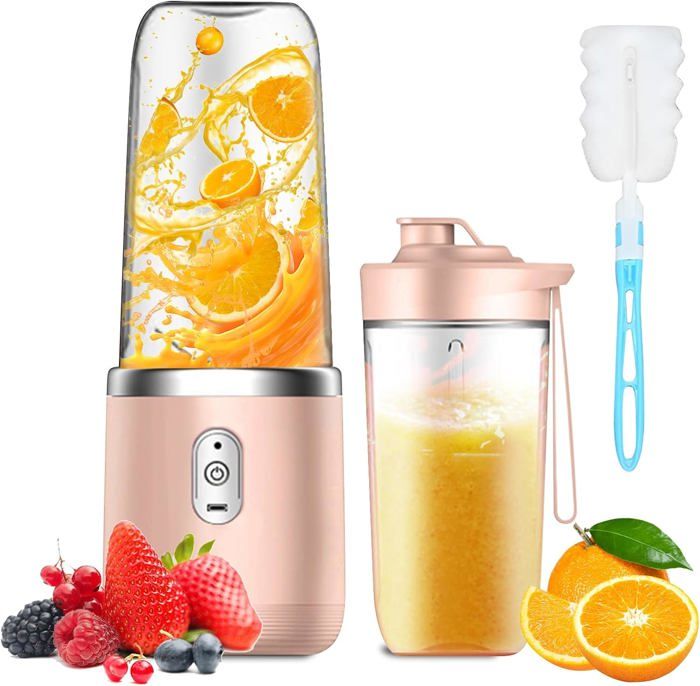 Mini Mixeur Mini Blender, 400 Ml Mixeur Portable, Rechargeable Usb ...