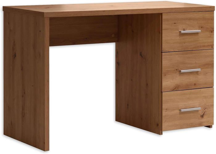 Bureau avec tiroirs en aspect chêne Artisan-Table de bureau pratique ...