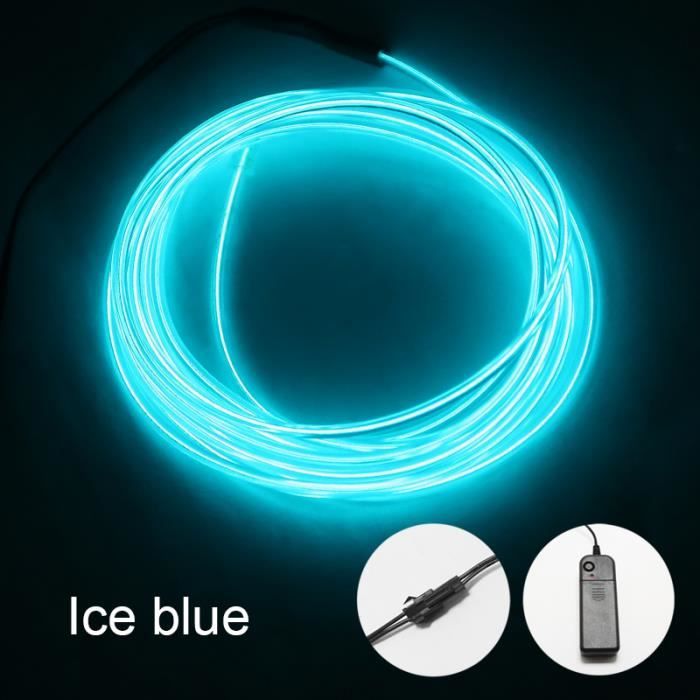 5m - Glace bleue - Fil De Néon El Led Sous La Voiture, Tube Flexible ...