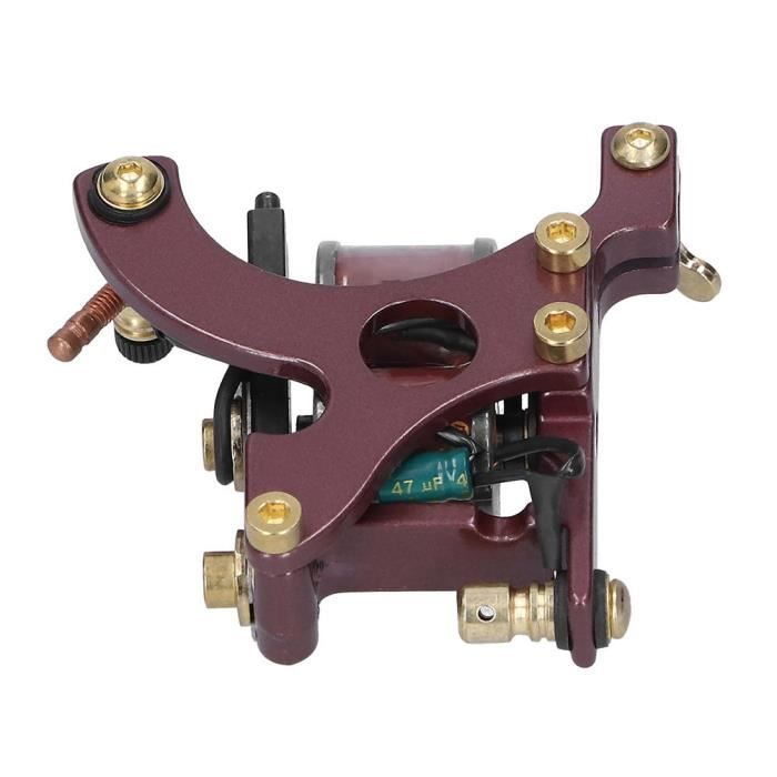 Ashata Machine à tatouer à bobine Liner Shader Casting 10 Wrap Coil ...