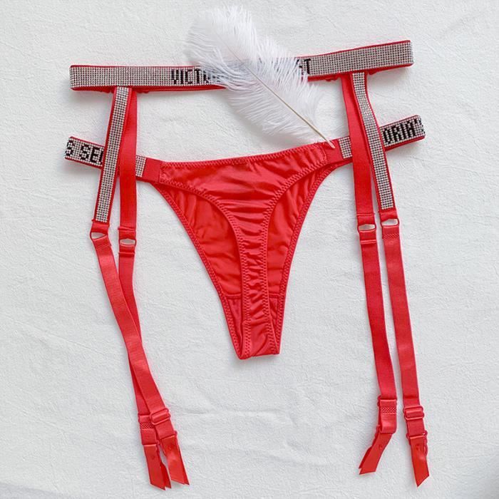 Culotte jarretière6 - L - Sexy Lingerie Garter Belt Women'S High Waist ...