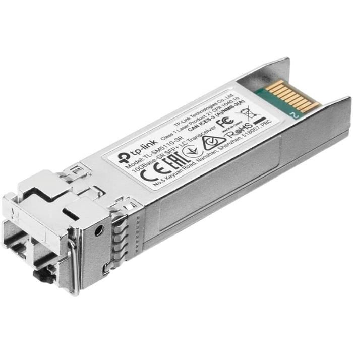 TP-LINK 10GBase-SR SFP+ LC émetteur-récepteur, Compatible avec commutateurs avec Ports SFP+ 10G ...