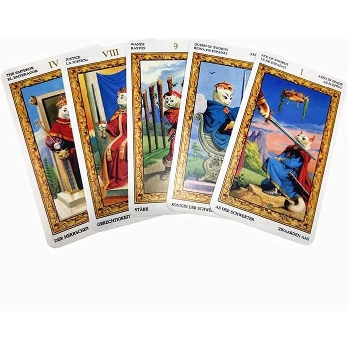 Cartes Jeu de Tarot Carte de tarot 78pcs Divination Future du destin ...