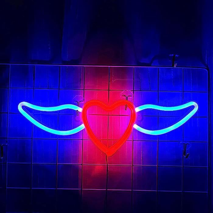 Néon Lights Neon Sign Signe La Forme D' Aile Led Neon Night Lampe Neon ...