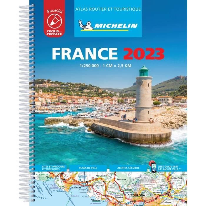 Atlas Routier France 2023 Plastifié - Cdiscount Librairie