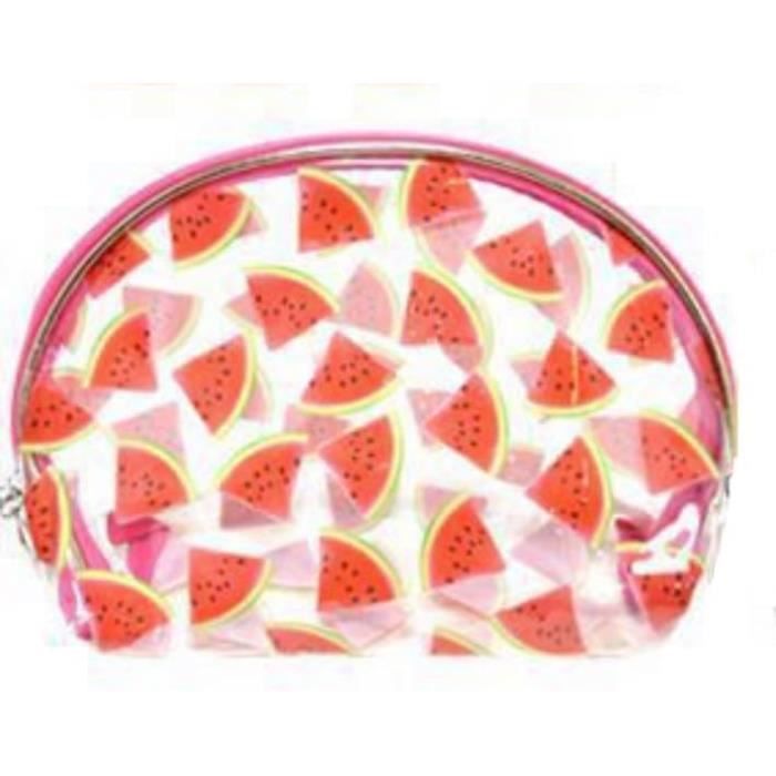 Trousse De Toilette Transparente Pour Femme En Pvc Avec Fermeture ...