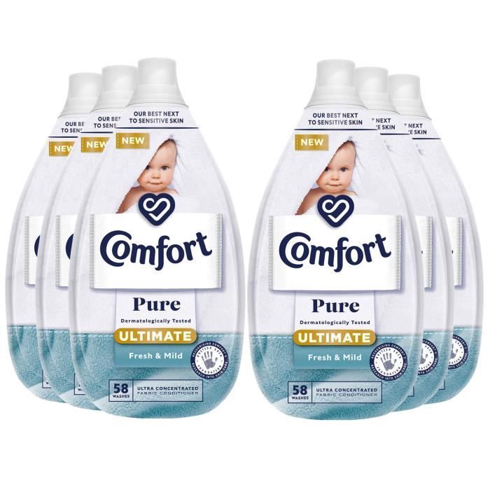 Comfort Ultra Concentrated Pure Fabric Conditioner Fresh & Mild 870ml ...