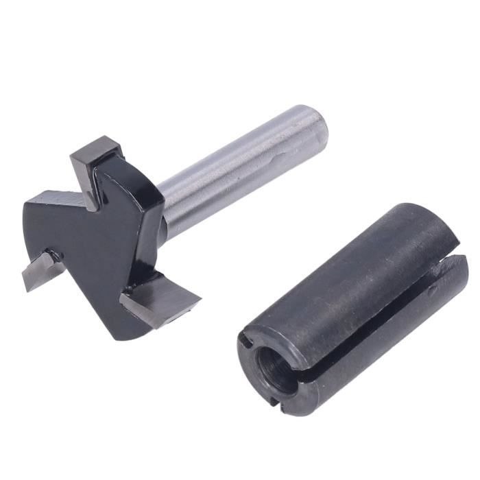 Mèche de routeur - EJ.LIFE - 3 Dents - Diamètre de coupe 1 po - Acier ...