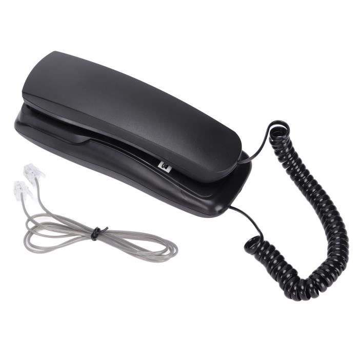 Fdit Téléphone à montage mural Téléphone mural filaire, design professionnel, téléphone de ...