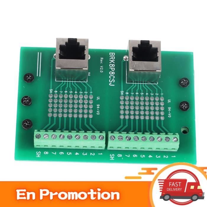 HURRISE Carte de rupture de connecteur Ethernet | Bloc de borne ...
