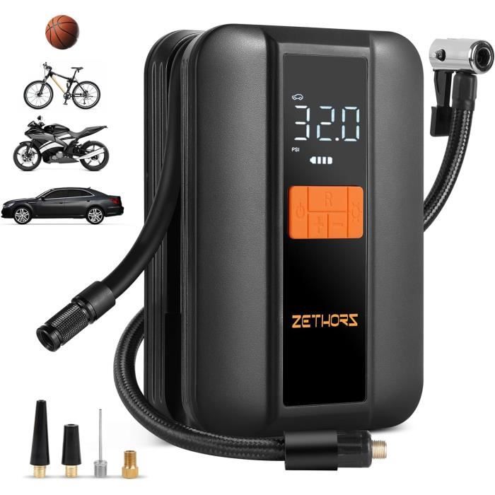 ZETHORS Gonfleur Pneus Voiture sans Fil, 150PSI Compresseur à air ...
