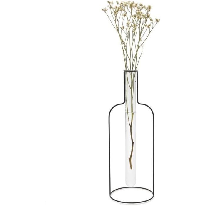 Balvi Vase Bottle Silhouette XL Couleur Noir Vase décoratif en Verre et ...