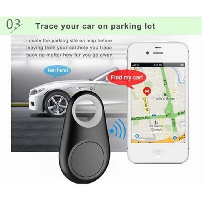 Puce Bluetooth traceur Localisateur GPS Tag alarme Wallet Key Pet Dog ...