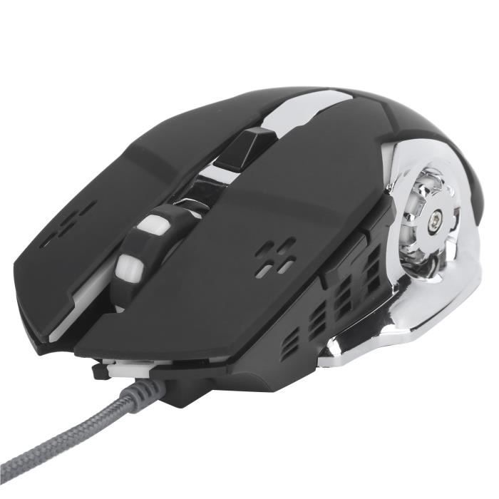 Vvikizy Souris d'ordinateur Souris de Jeu Filaire USB Ergonomique 6 ...
