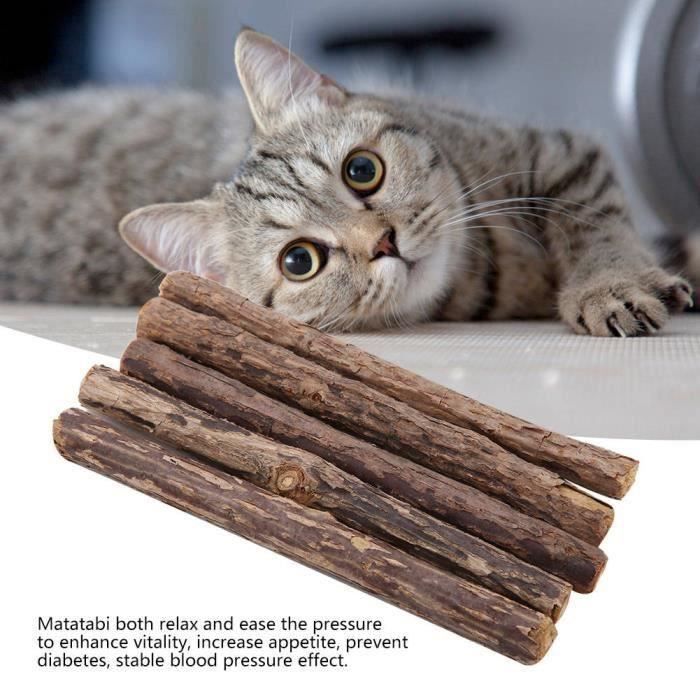 XiaoLD-bâton à mâcher Matatabi pour chat Bâton à mâcher pour chat pour ...