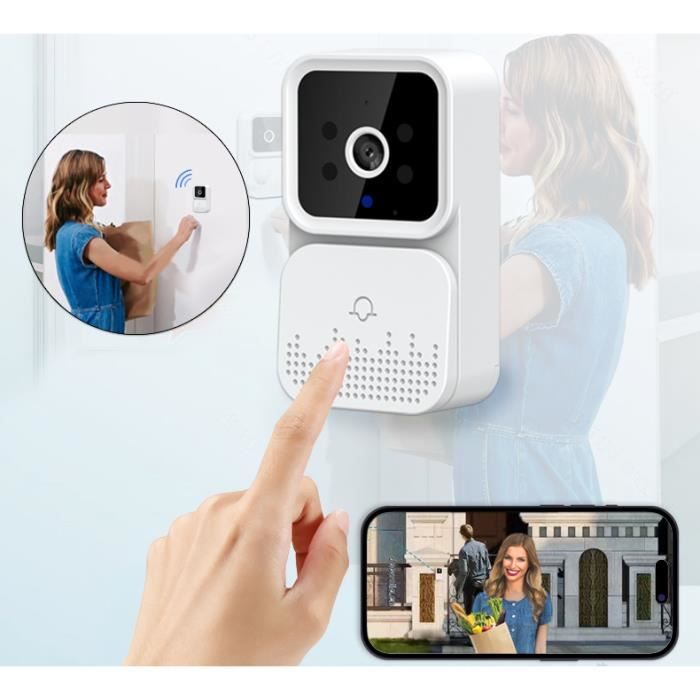 Sonnette de porte sans fil WiFi caméra extérieure HQLS - Vision ...