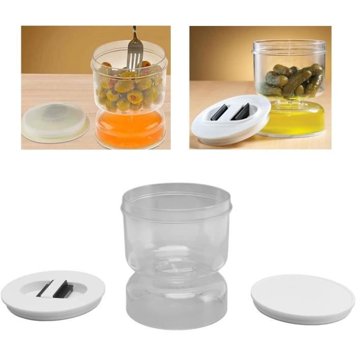 Conteneur De Pot De Séparation Sec Et Humide,Pot De Cornichon De ...