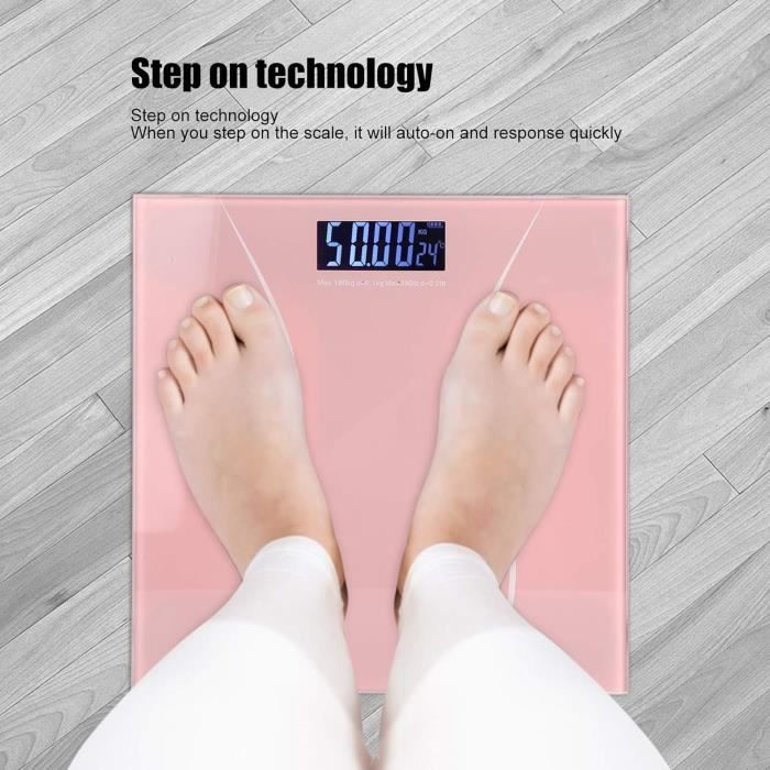 Pèse-Personnes numériques pour Le Poids corporel, Affichage LCD ...