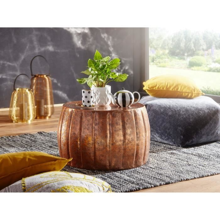WOHNLING table basse JAMAL table basse WOHNLING table basse en cuivre ...