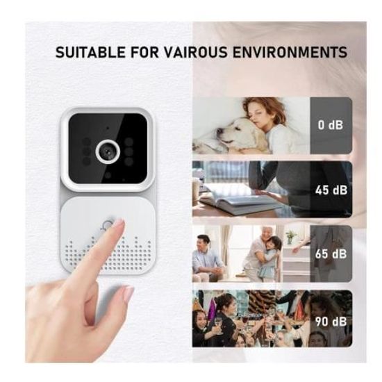 Sonnette de porte sans fil WiFi caméra extérieure HQLS - Vision ...